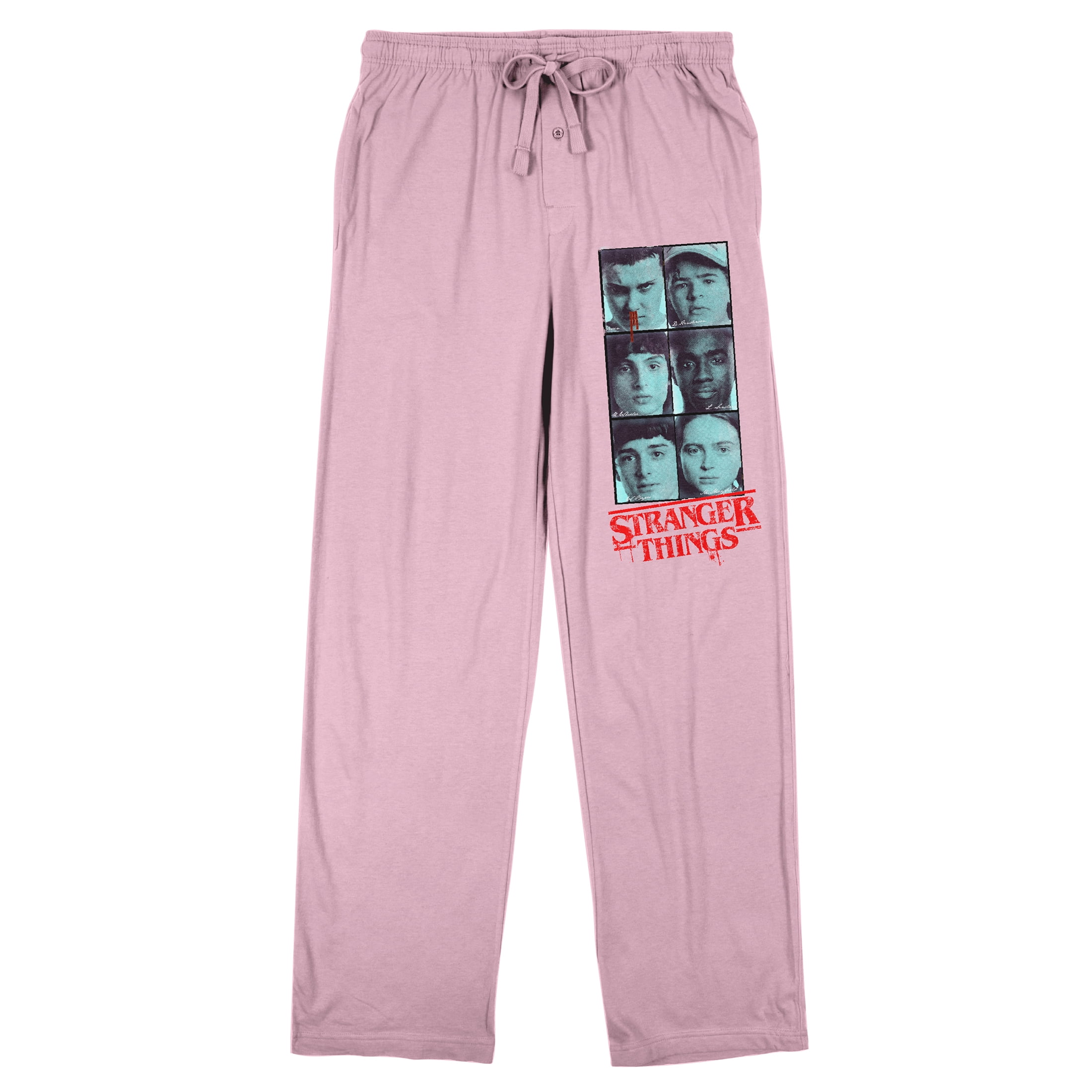 Stranger Things Character Grid Women's Cradle Pink Sleep Pajama Pants ...