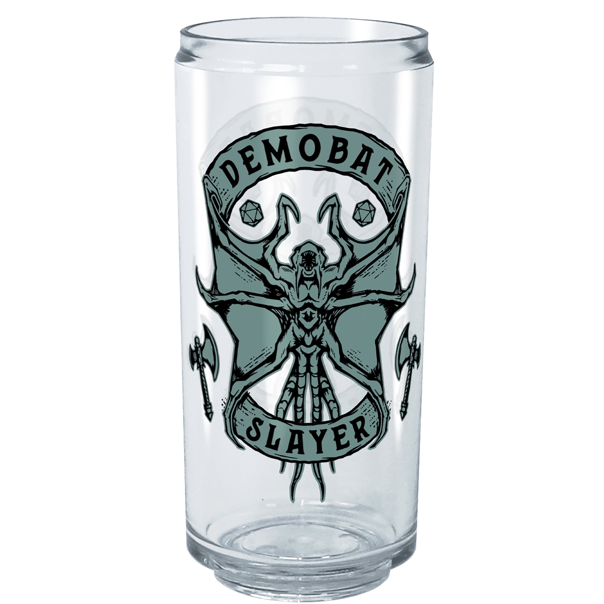 Stranger Things Demobat Dice Logo Tritan Can Shaped Cup Clear 16 oz ...