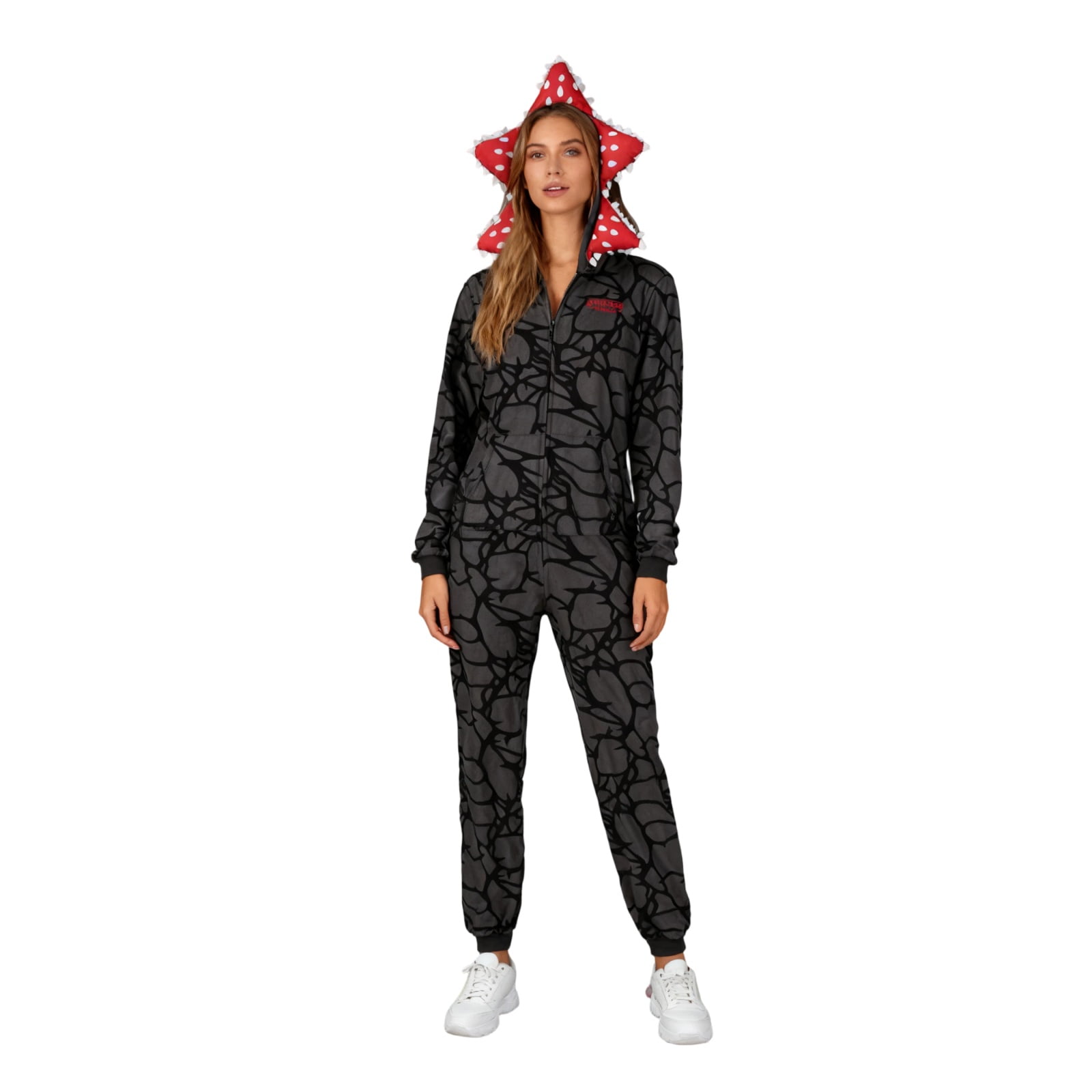 Stranger Things Demogorgon Onesie Pajamas for Unisex Hooded Jumpsuit ...