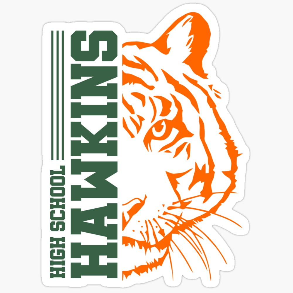 Stranger Things Hawkins High School Fan Logo Sticker Phone Decal Water ...