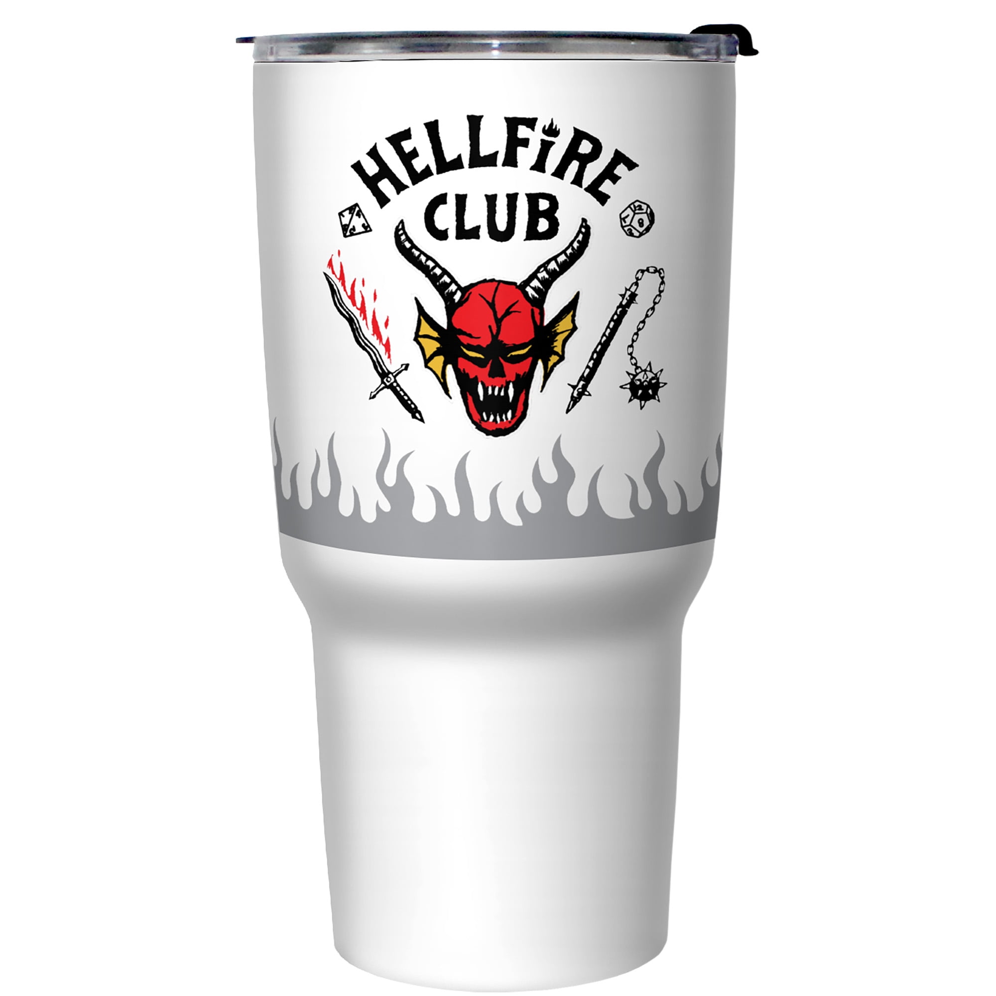 Netflix Stranger Things Hellfire Club Demon Logo Stainless Steel Tumbler w/Lid - Walmart.com