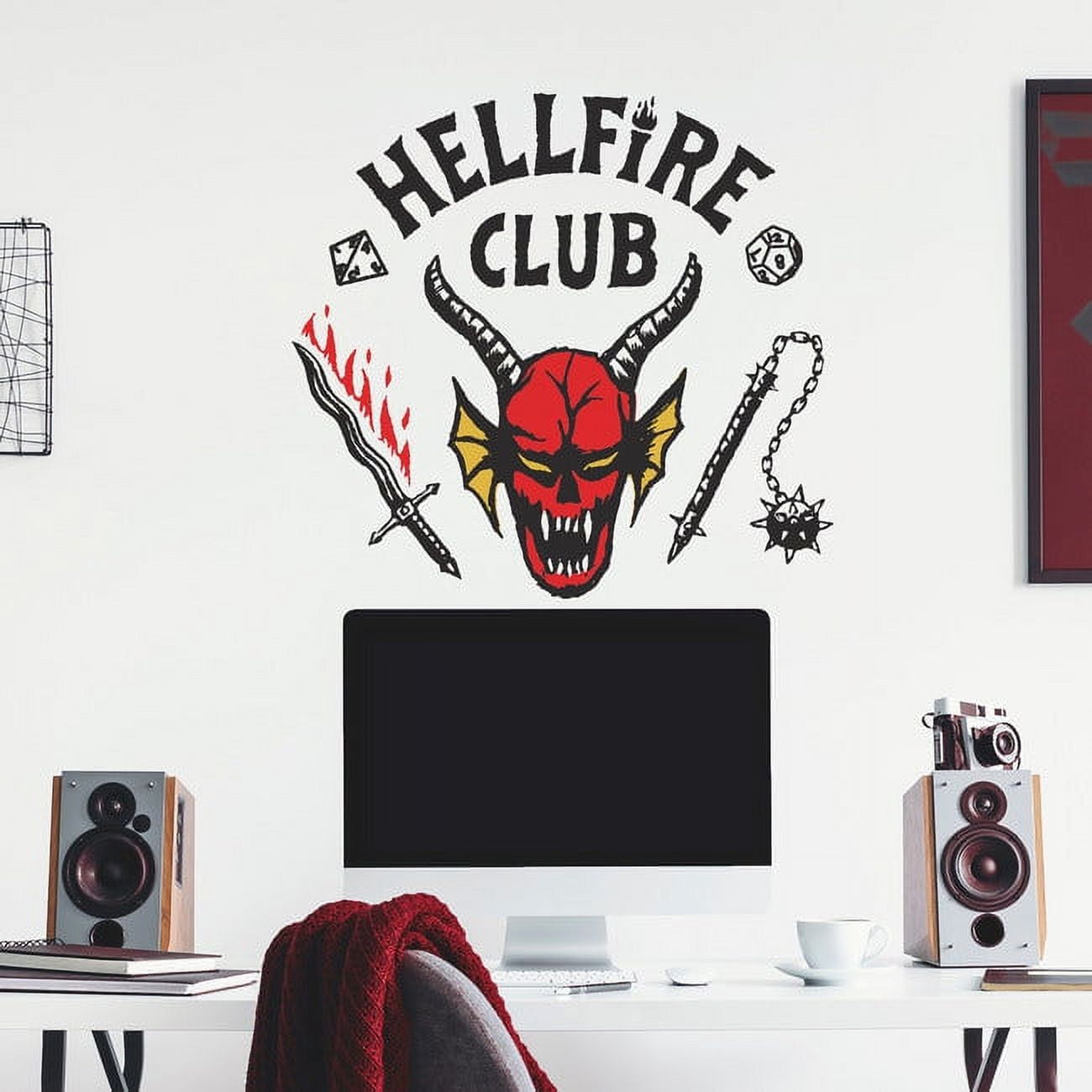 Stranger Things Hellfire Club Giant Peel & Stick Wall Decals - Walmart.com