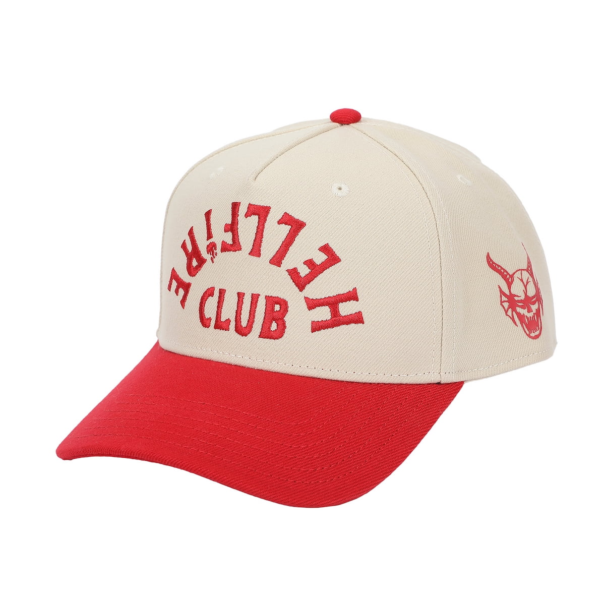 Stranger Things Hellfire Club White Polywool A-Frame Baseball Hat ...