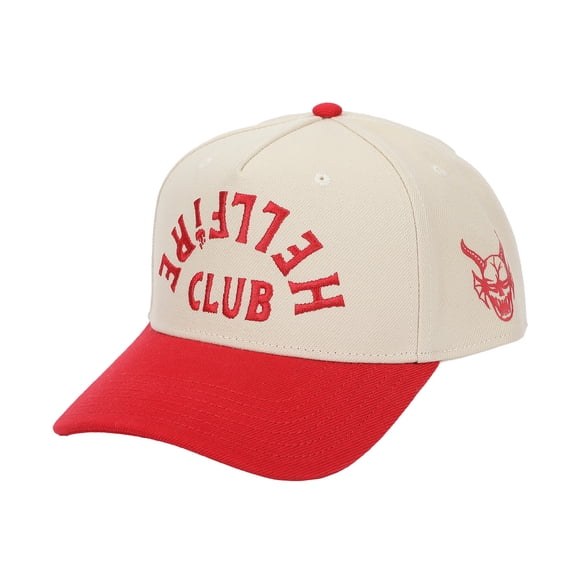 Stranger Things Hellfire Club White Polywool A-Frame Baseball Hat ...