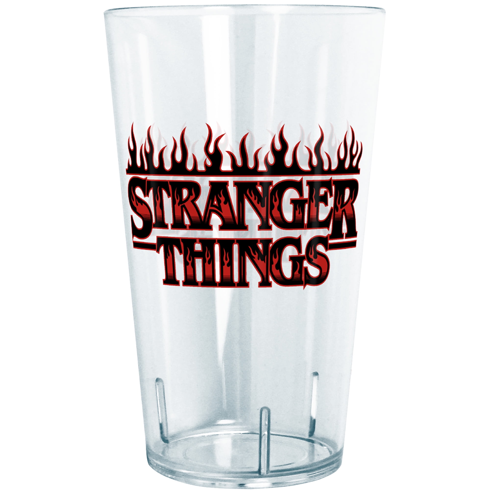 Stranger Things Logo in Flames Tritan Drinking Cup Clear 24 oz ...