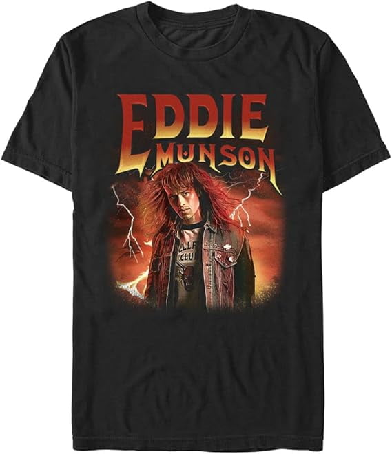 Stranger Things Men's Big & Tall Metal Eddie Tee Short Sleeve Tee ...
