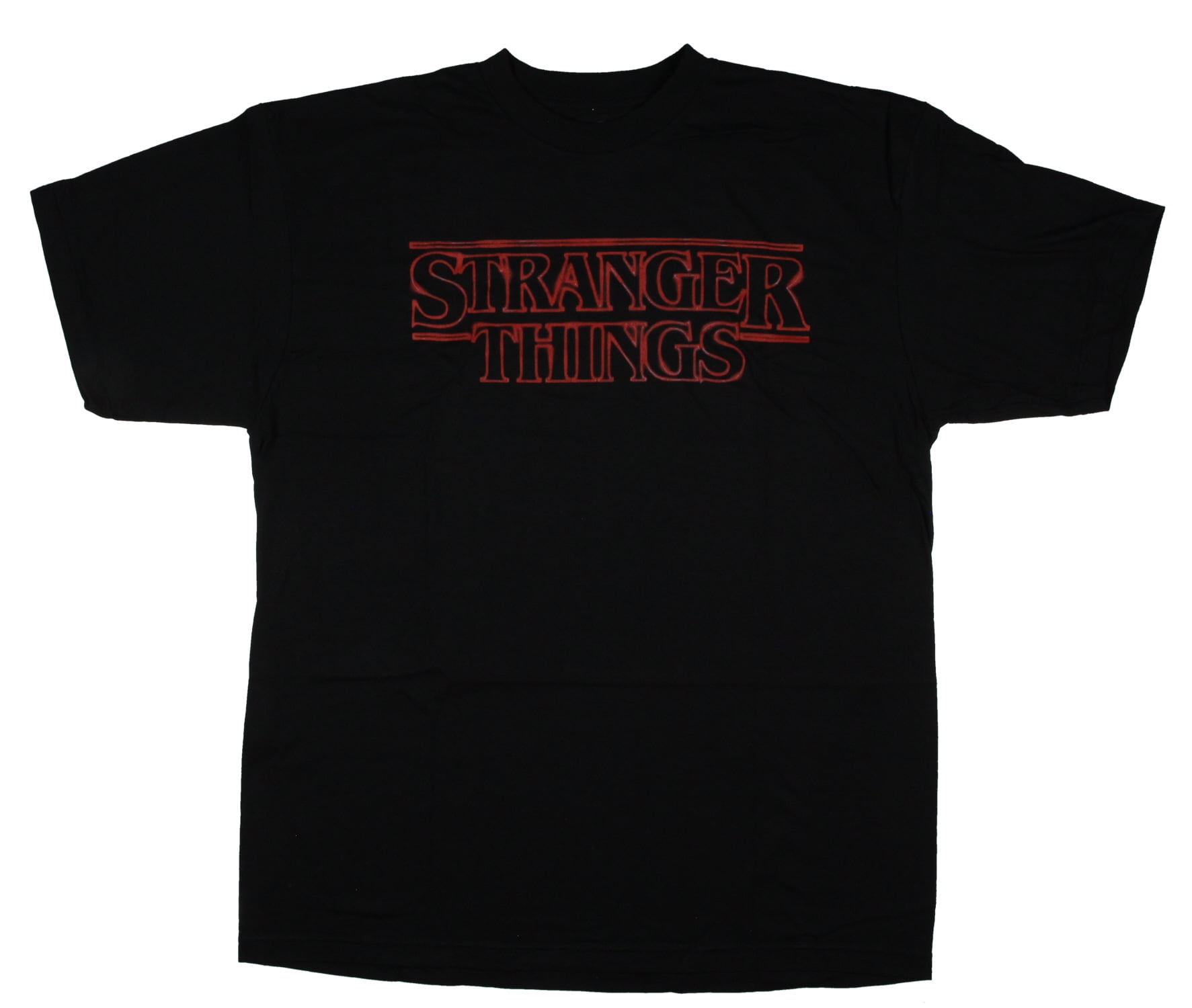 Stranger Things Men's Spray Paint Outline Title Logo Big & Tall T-Shirt ...