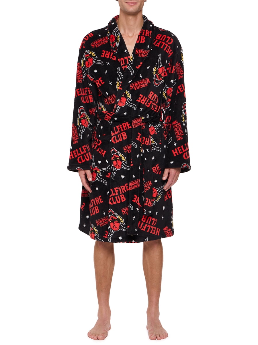 Stranger Things Men's Plush Robe with Pockets and Belt - Walmart.com