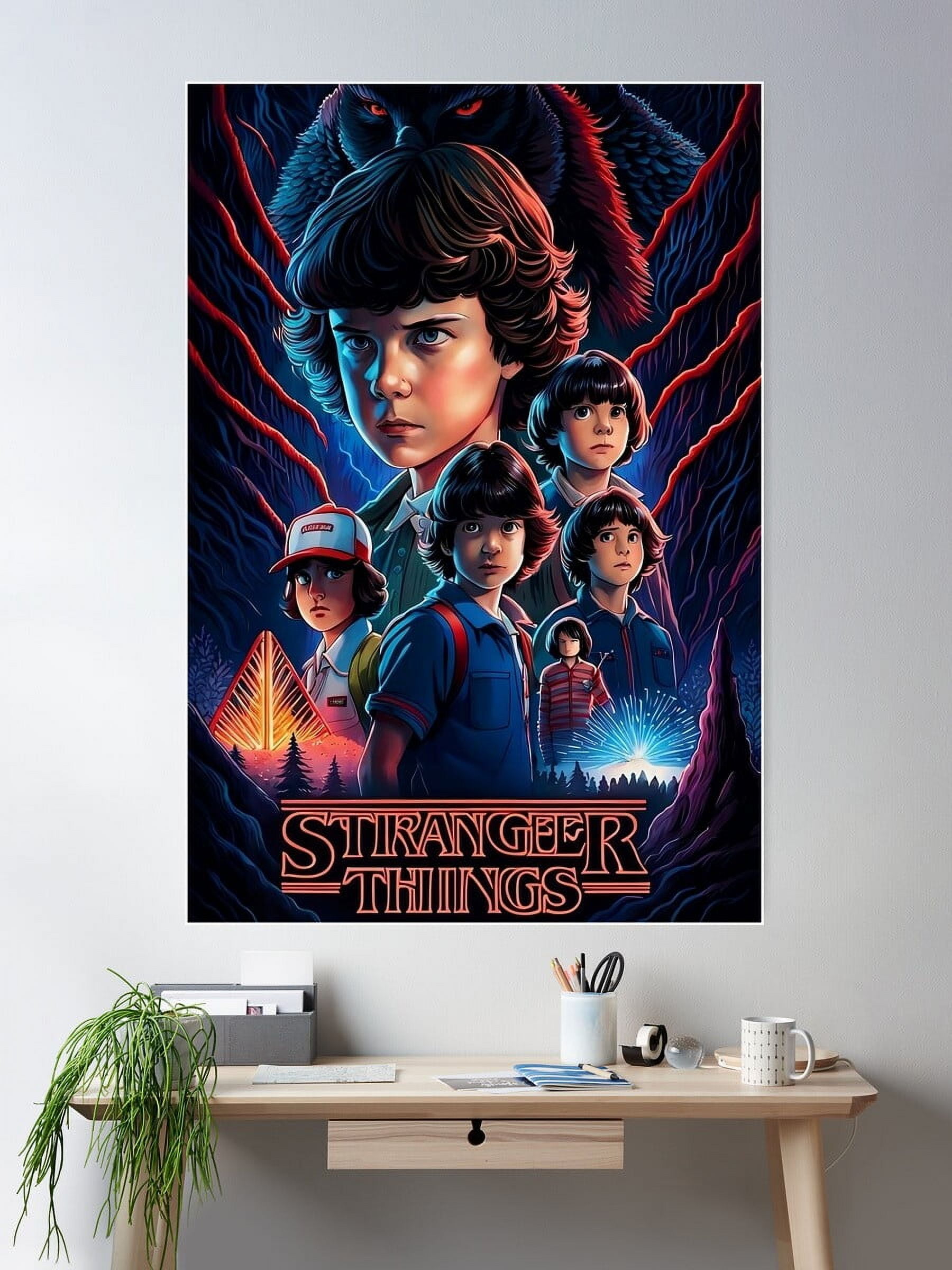 Stranger Things Movie Poster Poster Wall Art, Modern Wall Decor For ...