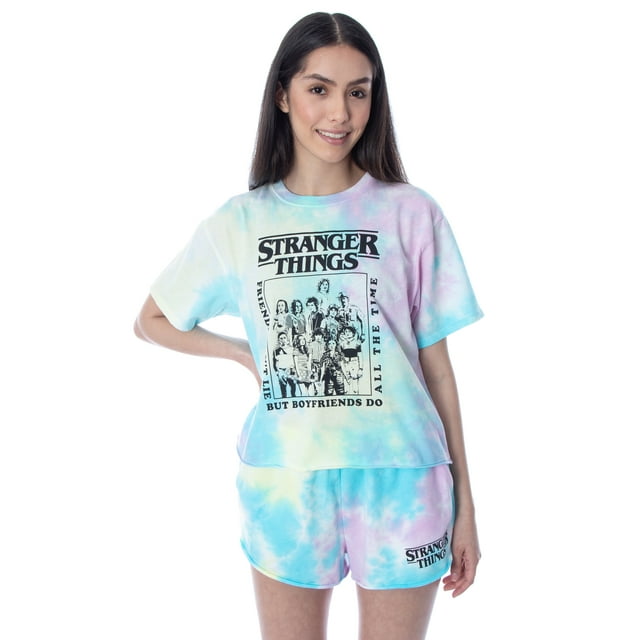 Stranger Things Pajamas Women's Friends Don't Lie Tie Dye Loungewear ...