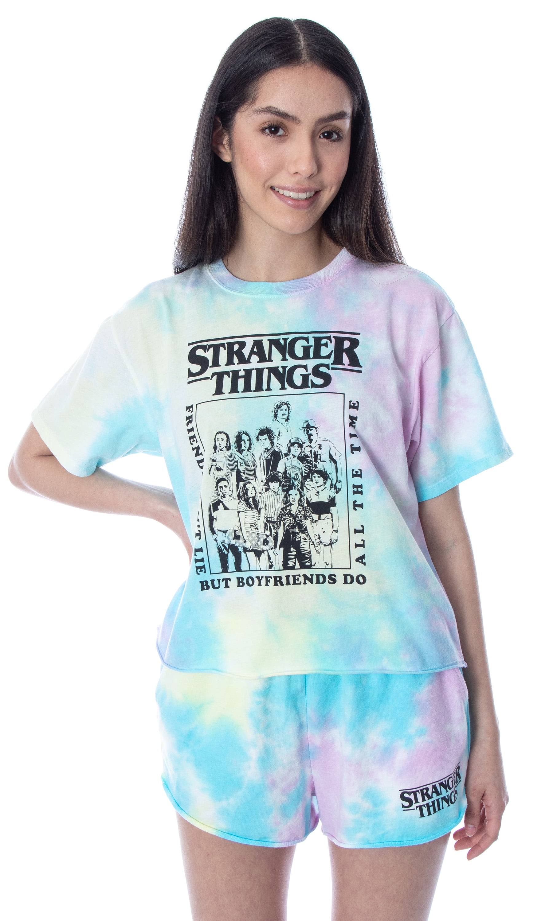 Stranger Things Pajamas Women's Friends Don't Lie Tie Dye Shirt And ...