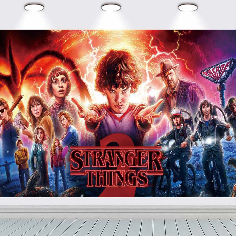 Stranger Things Party Supplies Taspestry Poster Banner Backdrop ...