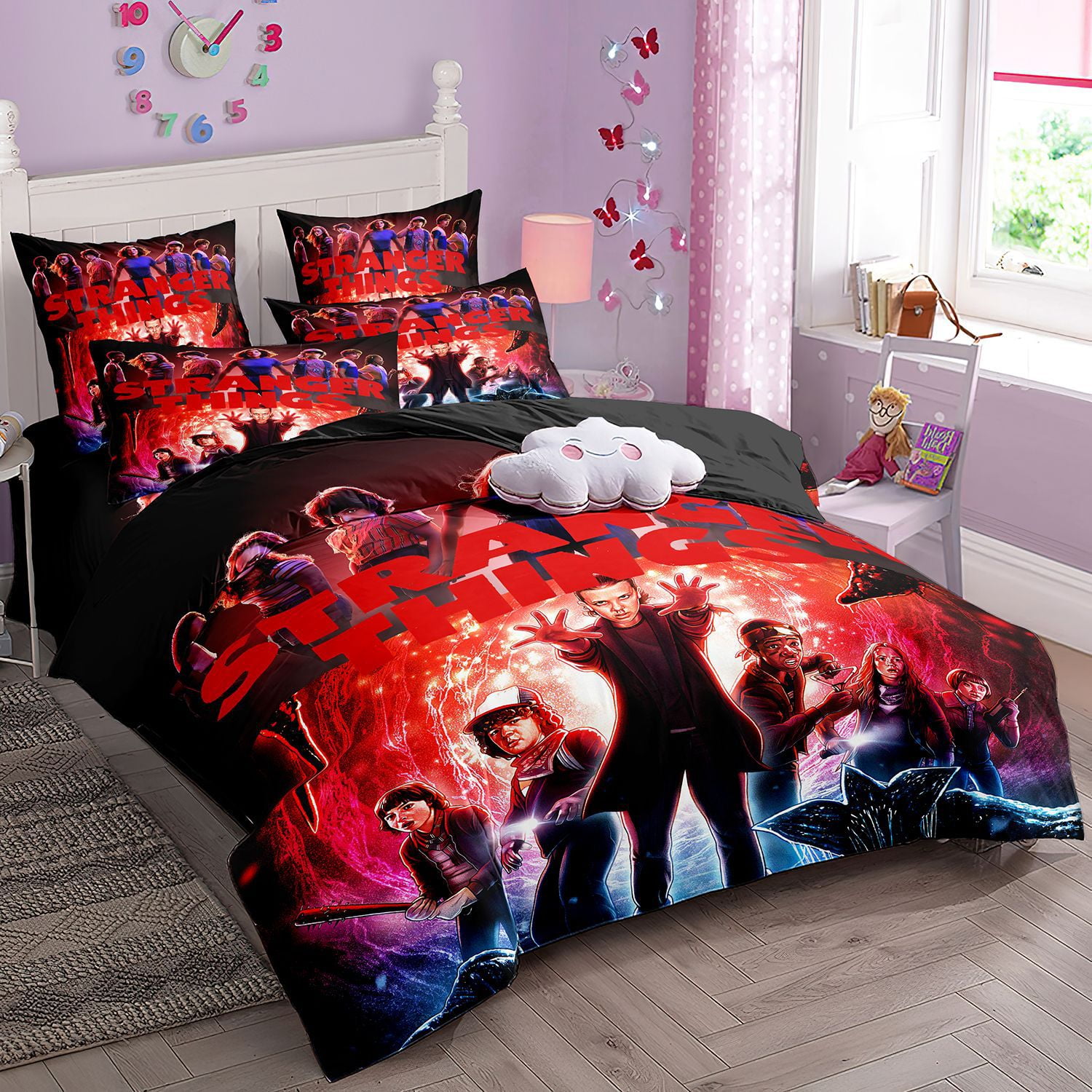 Stranger Things Quilt Set 3-piece 3D printed cartoon anime bed ...