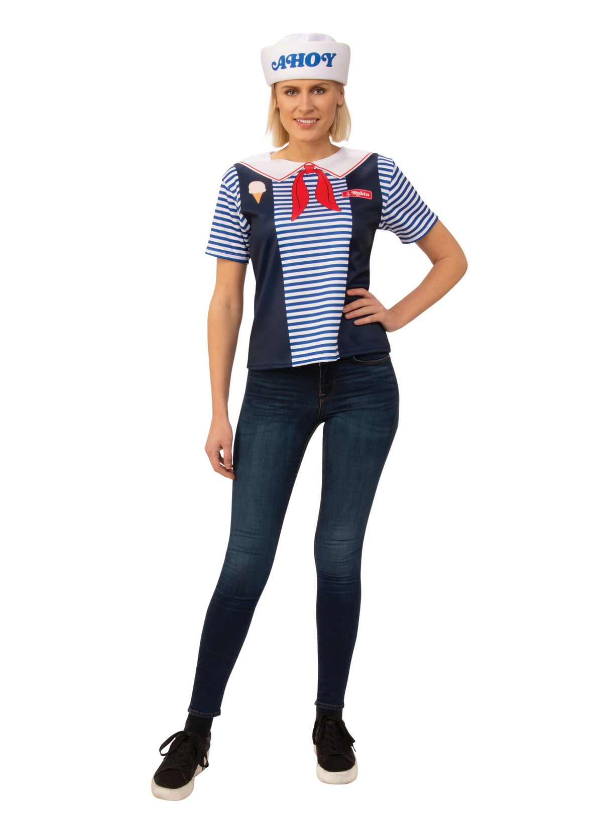 Stranger Things Robin'S Scoops Ahoy Uniform Adult Costume - Walmart.com