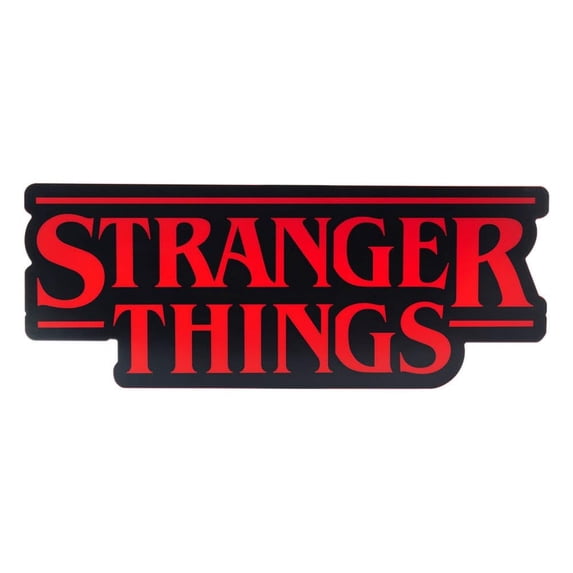 Stranger Things Shaped Logo Light, 30cm (11.8") Wide Wall or Desk Lamp ...