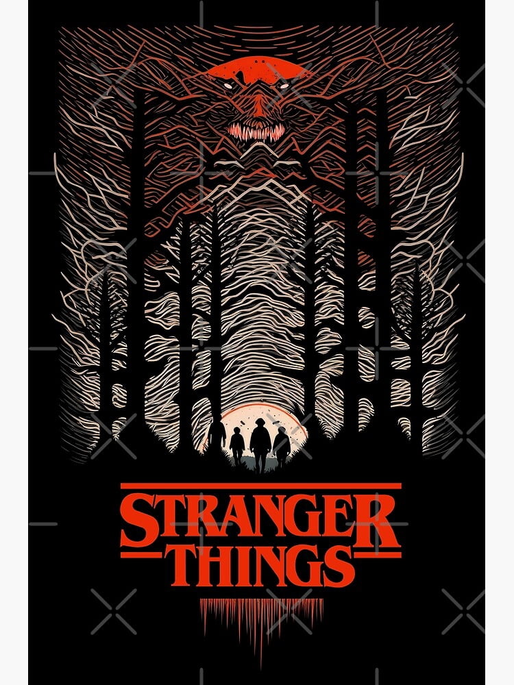 Stranger Things - Walk in the Woods Poster Framed-unframed - Walmart.com