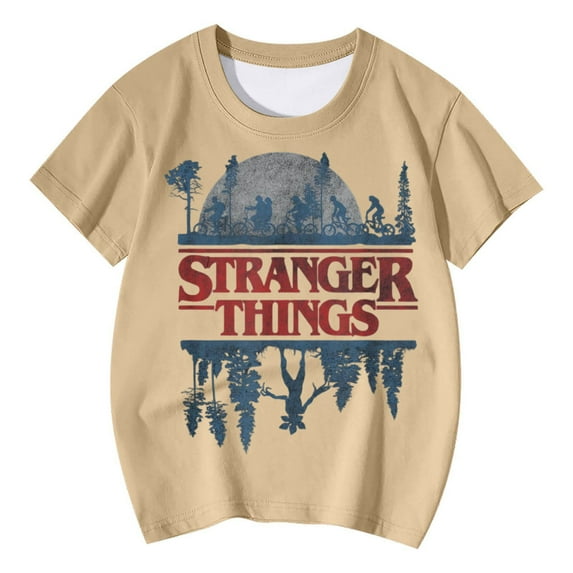 Stranger`things Cool Graphic Print Boys Girls Short Sleeve Tee Youth ...