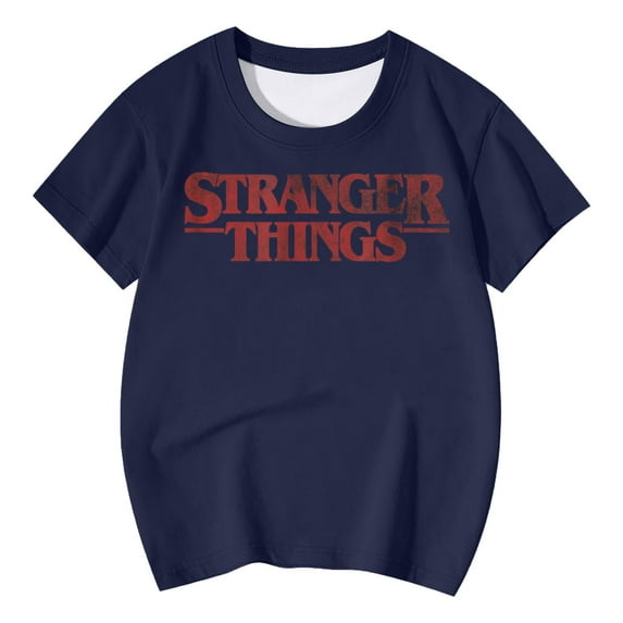 Stranger`things Cool Graphic Print Short Sleeve T-Shirt For Boys And ...