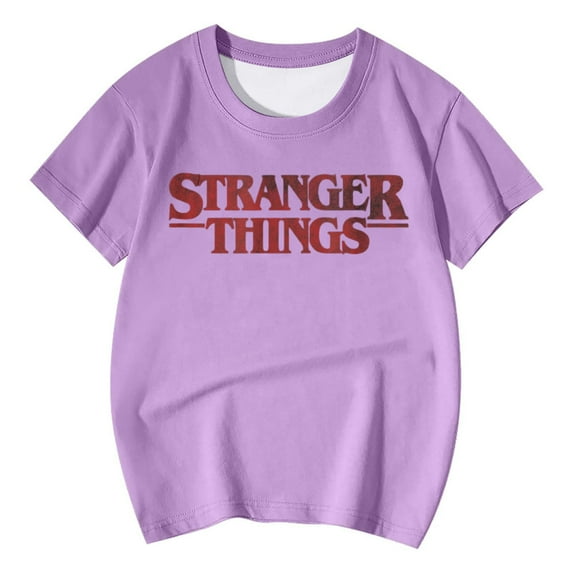 Stranger`things Cool Graphic Print Short Sleeve T-Shirt For Boys And ...