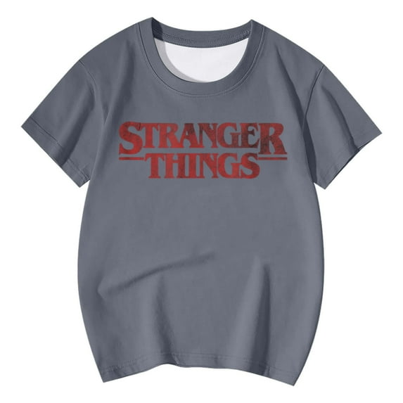 Stranger`things Cool Graphic Print Short Sleeve T-Shirt For Boys And ...
