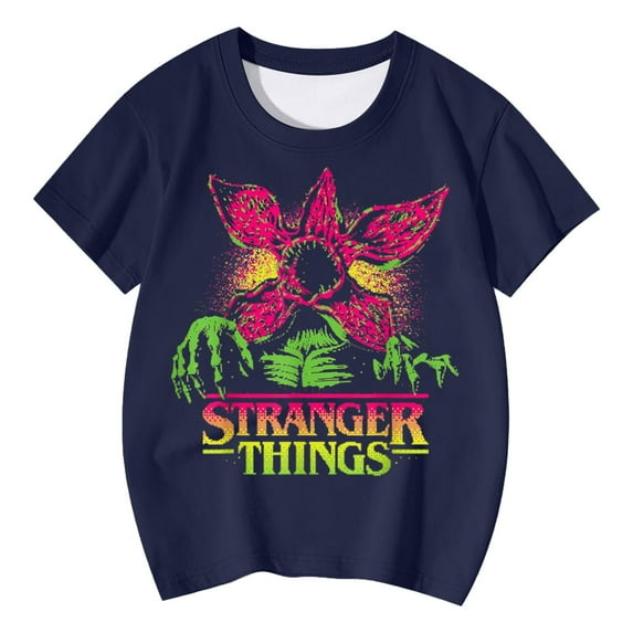 Stranger`things Cool Graphic Printed Short Sleeve Tee For Boys Youth ...