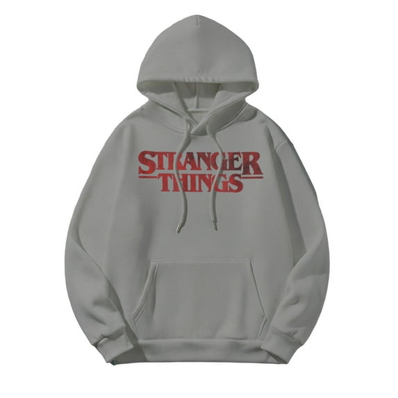 Stranger`things Men's Long Sleeve Letter Printed Pullover Hoodie Casual ...