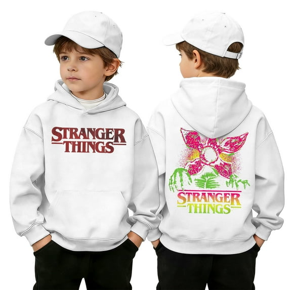 Stranger`things Retro Video Game Themed Demogorgon Kids Pullover Hoodie ...