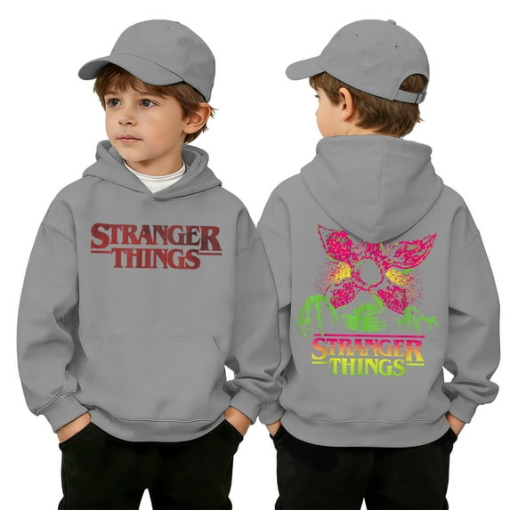 Stranger`things Retro Video Game Themed Demogorgon Kids Pullover Hoodie ...