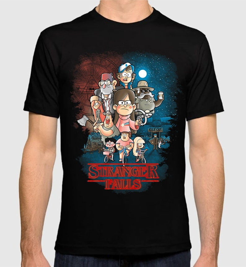 Strangerr Falls Original Art Gravity-Falls Inspired Graphic Tee Fan ...
