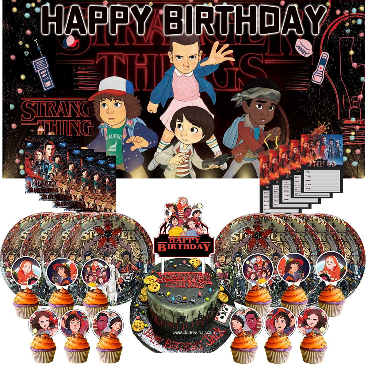 Strangers Things Invite Invitation Cards Party Supplies Decor ...