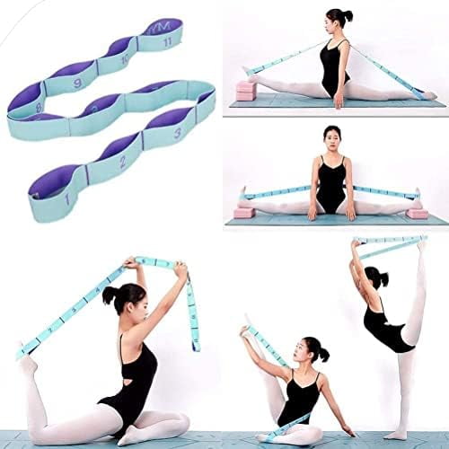 Strap with Adjustable 11 Loops, Fitness Leg Stretch Band Equipment ...