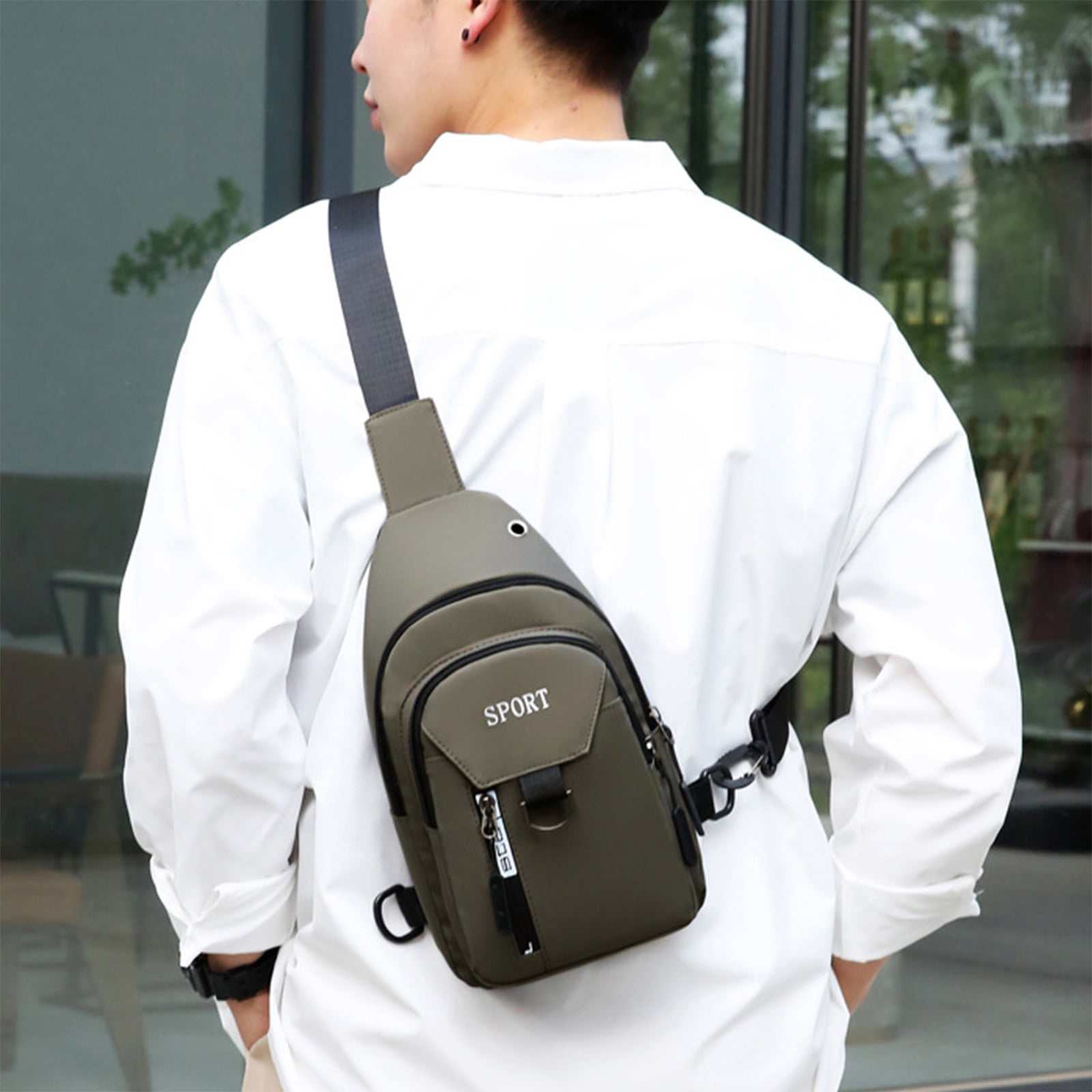Strap Bag Crossbody Backpack Men Ladies Strap Backpack Hiking Backpack ...