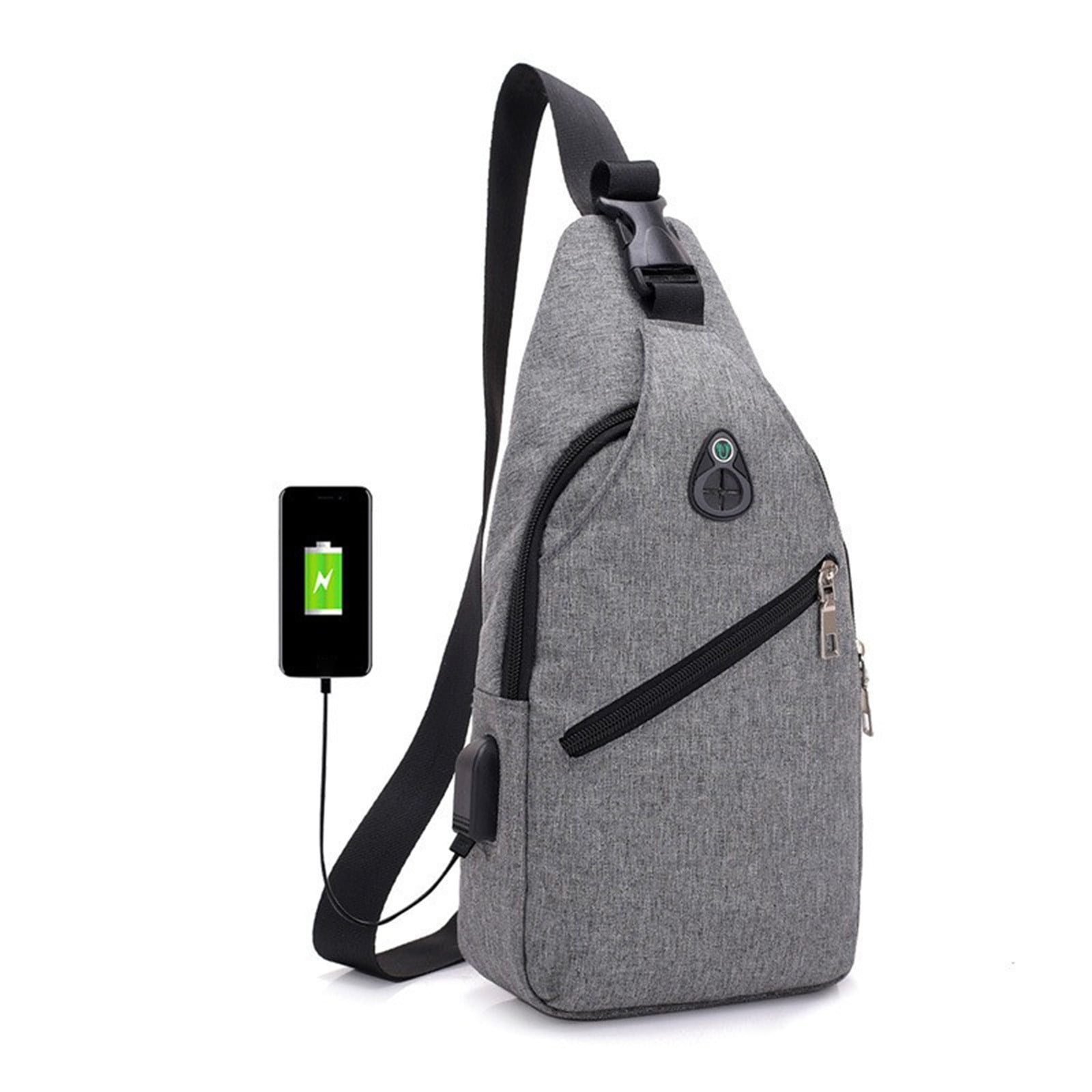Strap Bag Crossbody Backpack With USB Hole With Headphone Hole Strap ...