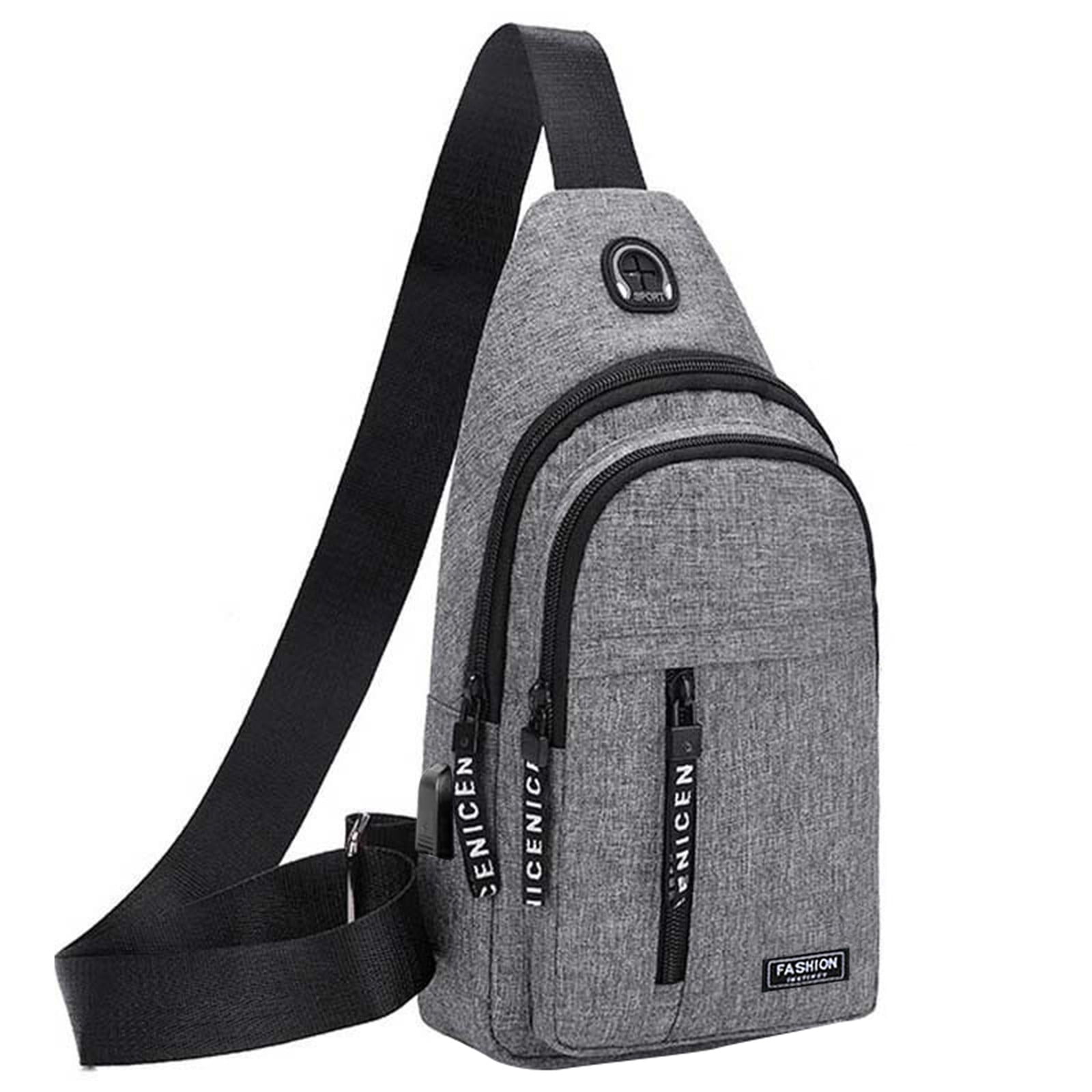 Strap Bag Crossbody Backpack With USB Hole With Headphone Hole Strap ...