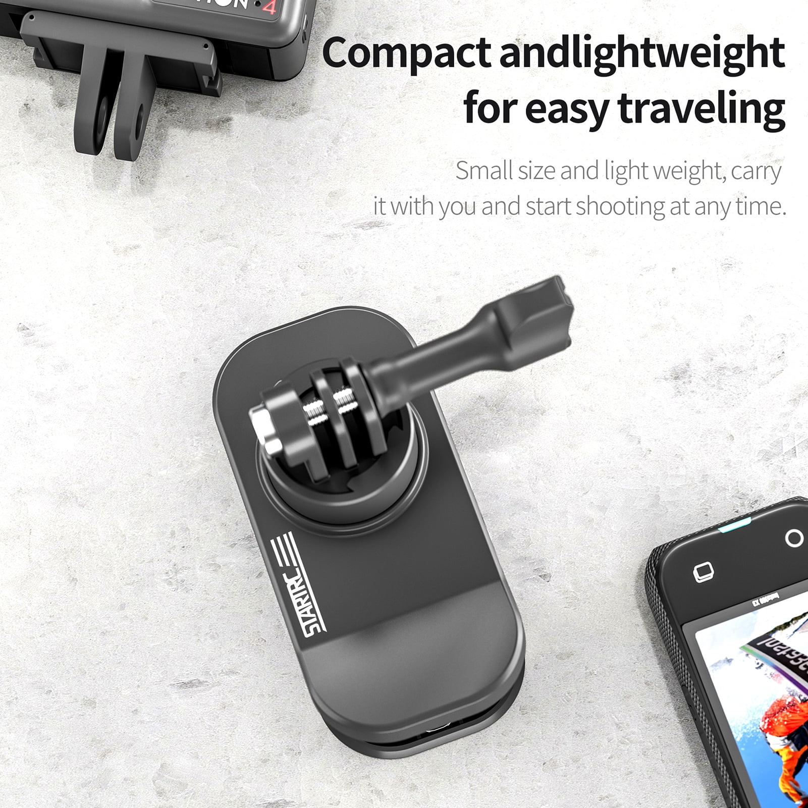 Strap Clip Mount,Mount Quick With Camera Adapter Compatible With Max/12 ...