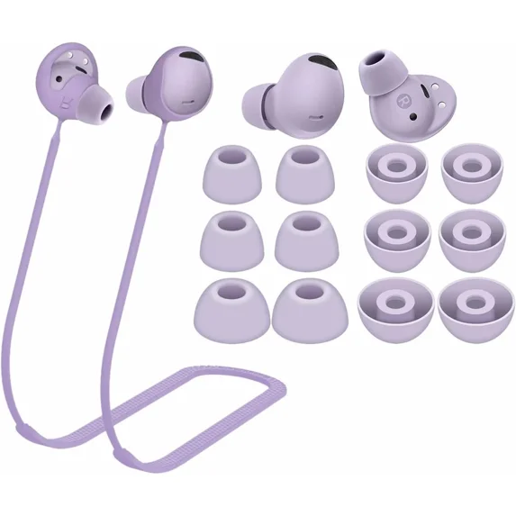 Strap Ear Tips Kit For Galaxy Buds 2 Pro Sm-R510, Anti-Lost Soft Violet ...