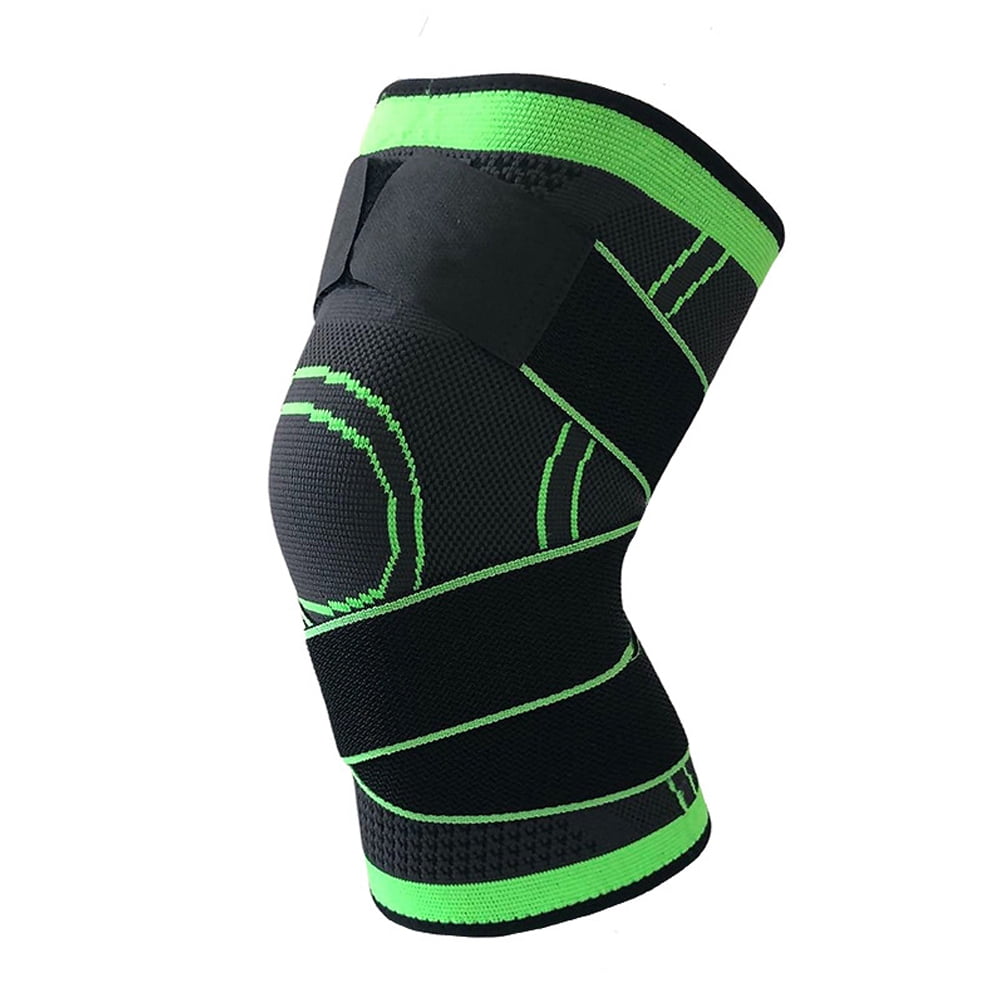 Strap sports knee pads winding compression cycling basketball fitness ...