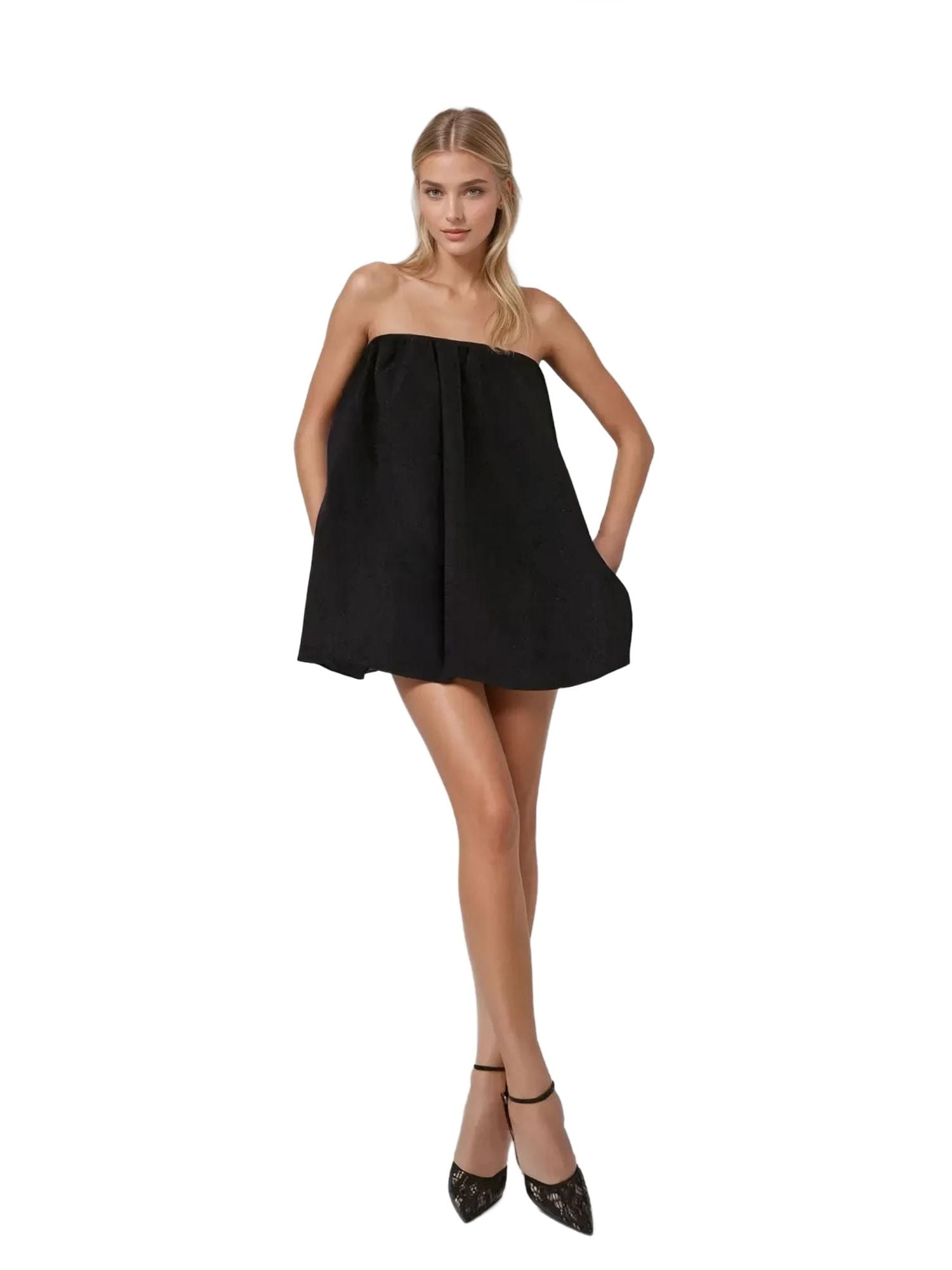Strapless Balloon Mini Dress - Walmart.com