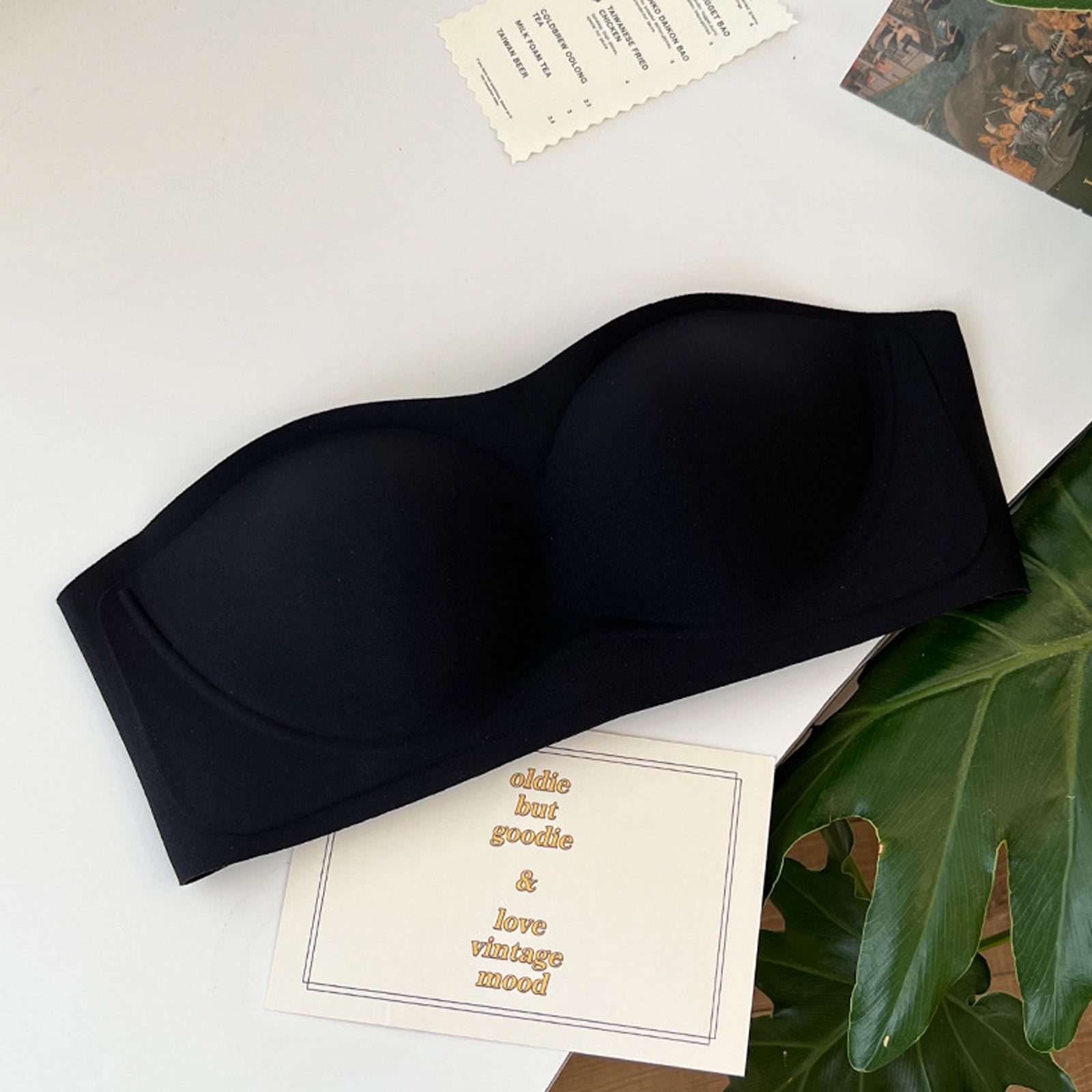 Strapless Bra For Women Non Push Up Wire Comfort Lift And Support Droop ...