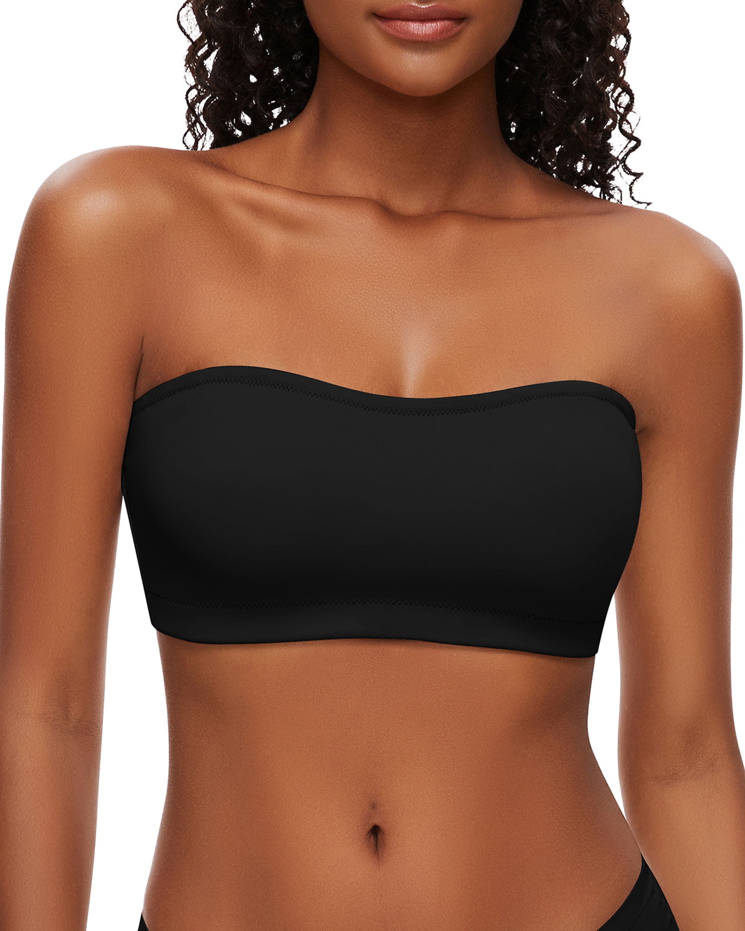 Strapless Bra For Women Non Slip Silicone Seamless Wireless Bandeau