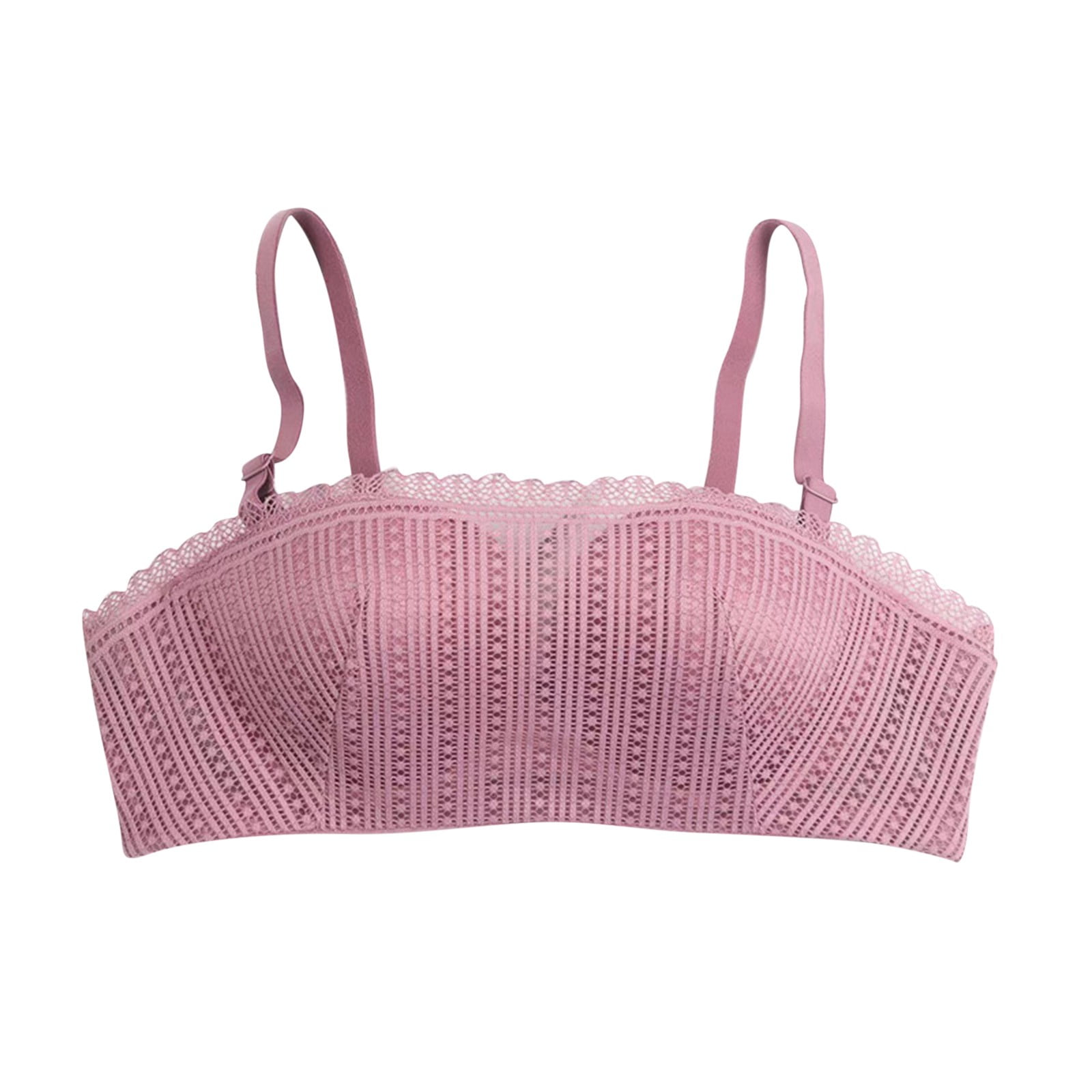 Strapless Bras for Women Wireless Lace Push Up Tube Top Bralette with ...