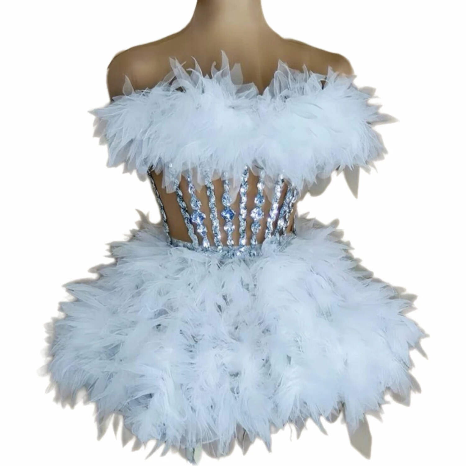 Strapless Mini Sheath Two-Pieces Set Birthday Evening Party Dress Bar ...