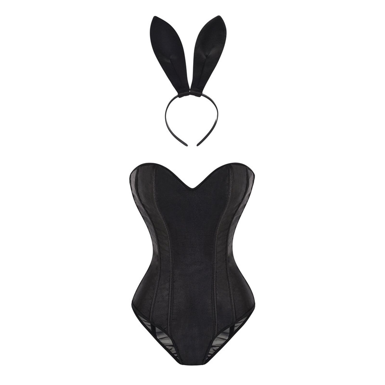 Strapless Shapewear Tummy Control Goth Body Shaper for Women - Fishbone ...