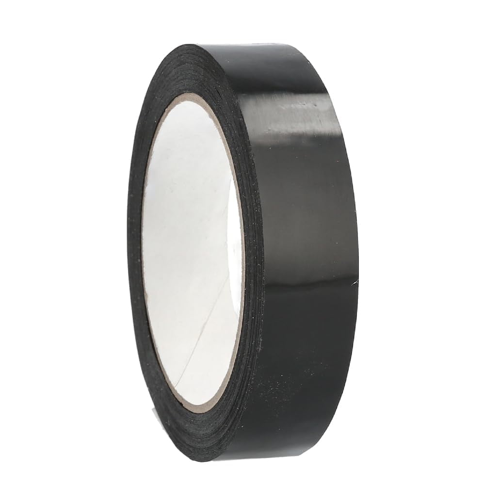 PSBM Black Strapping Tape, 1/2" x 60 Yds, 2.8 Mil, 288 Rolls, Black ...