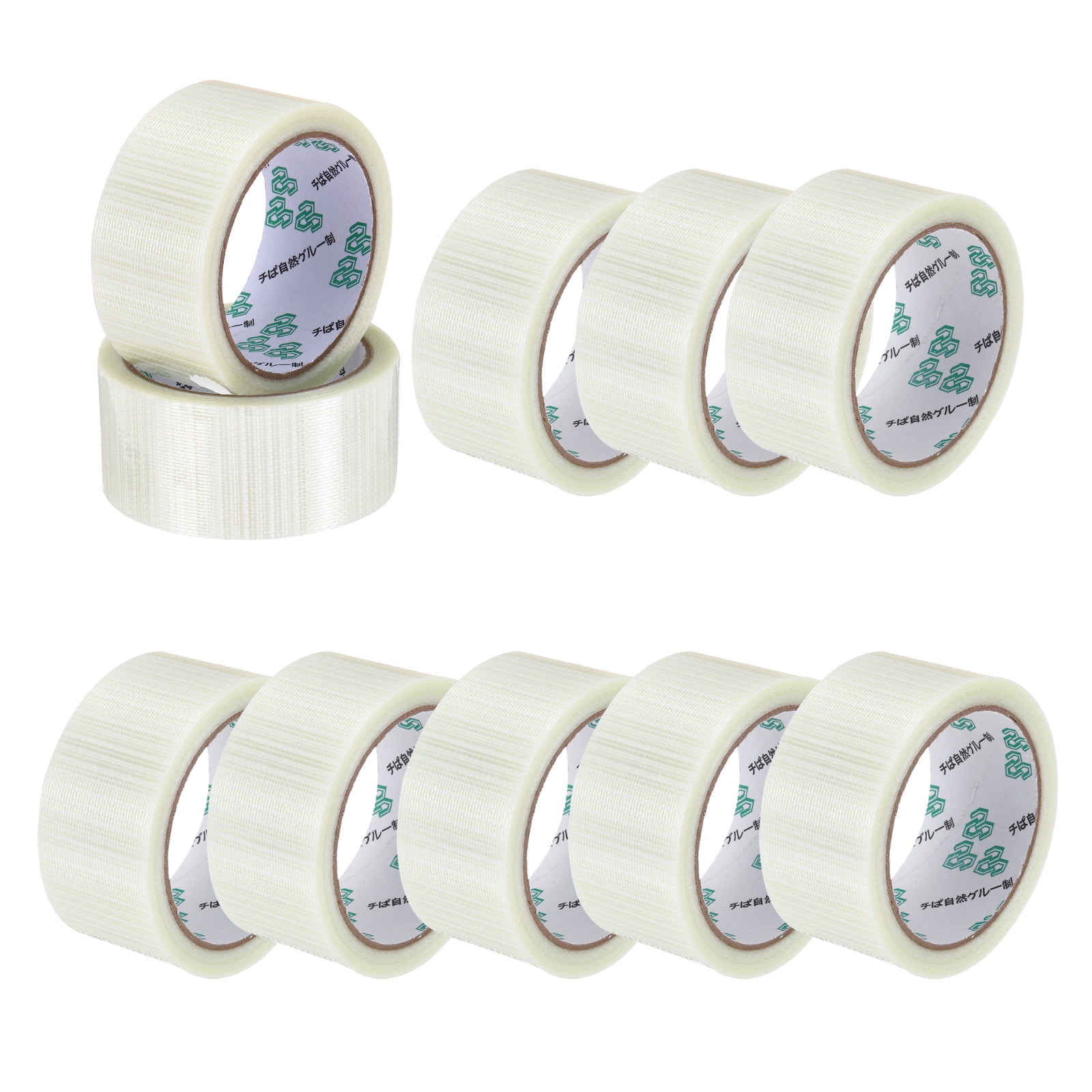 Strapping Tape, 10 Roll 2 Inch x 22 Yards Reinforced Packing Tape ...