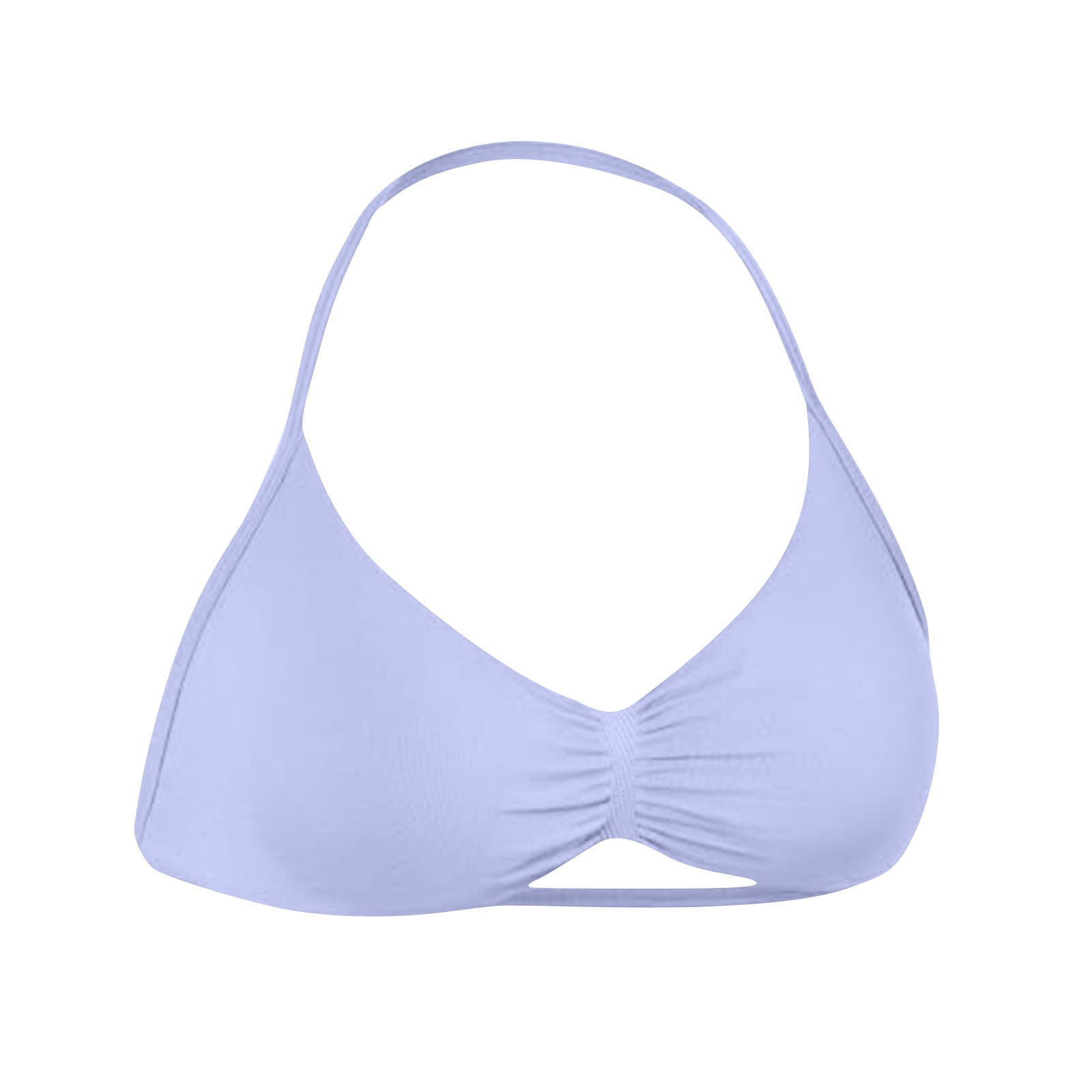 Strappy Backless Sports Bralettes Halter Neck Bra - No Underwire Halter ...