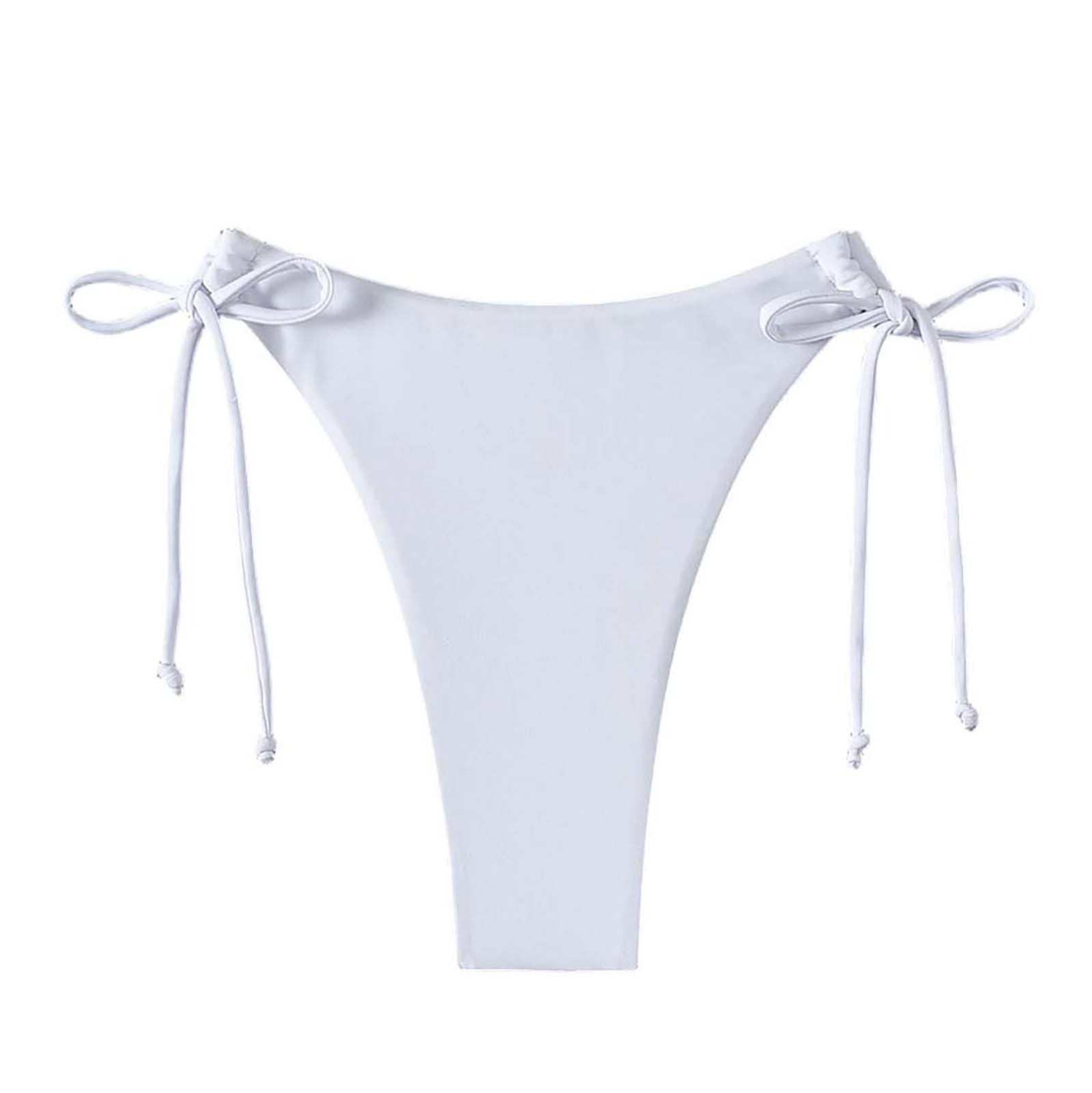 Strappy Thong Bikini Bottoms for Women Sexy String Sides Low Waisted ...