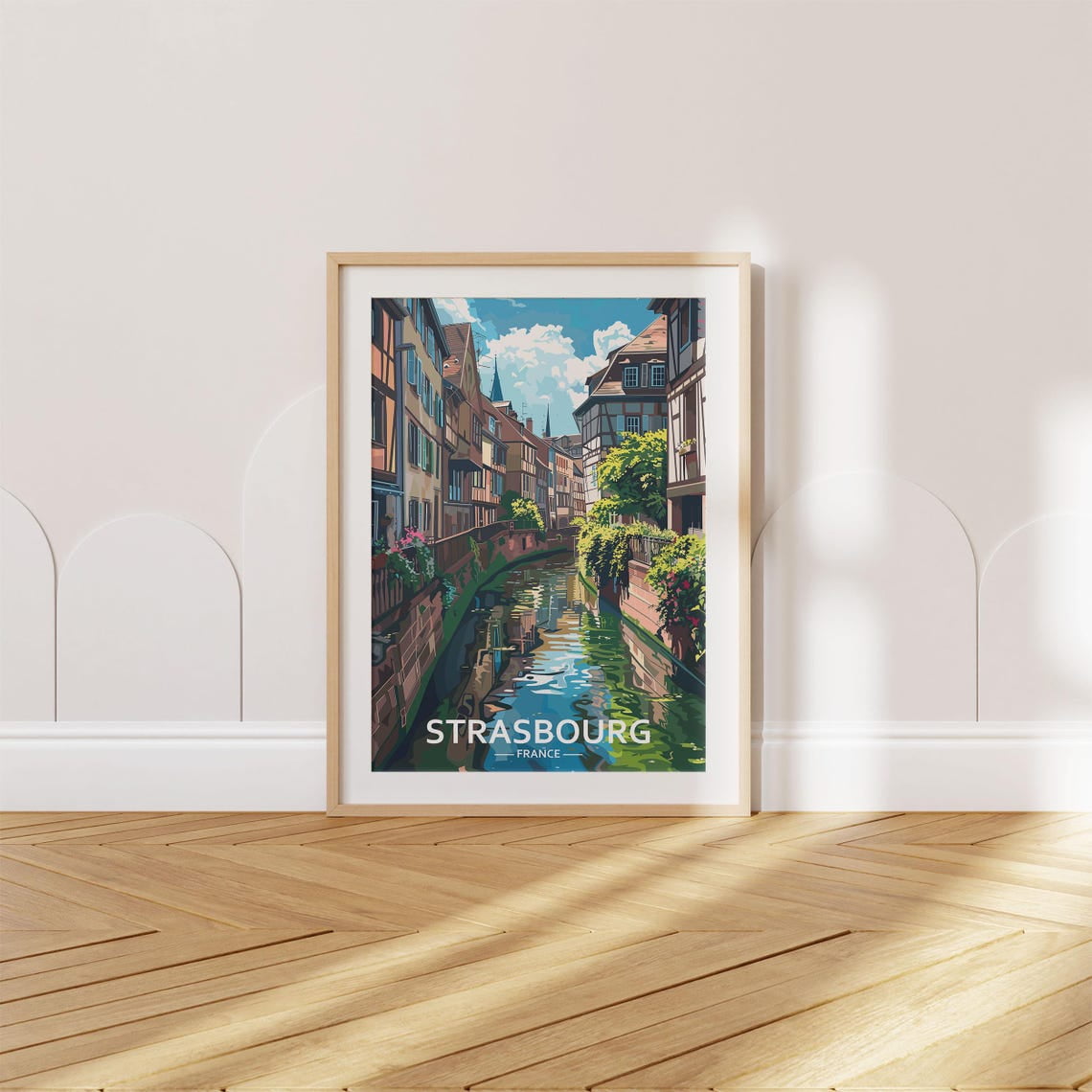 Strasbourg Poster France Scenic Historic City Wall Art Decor, Unframed ...