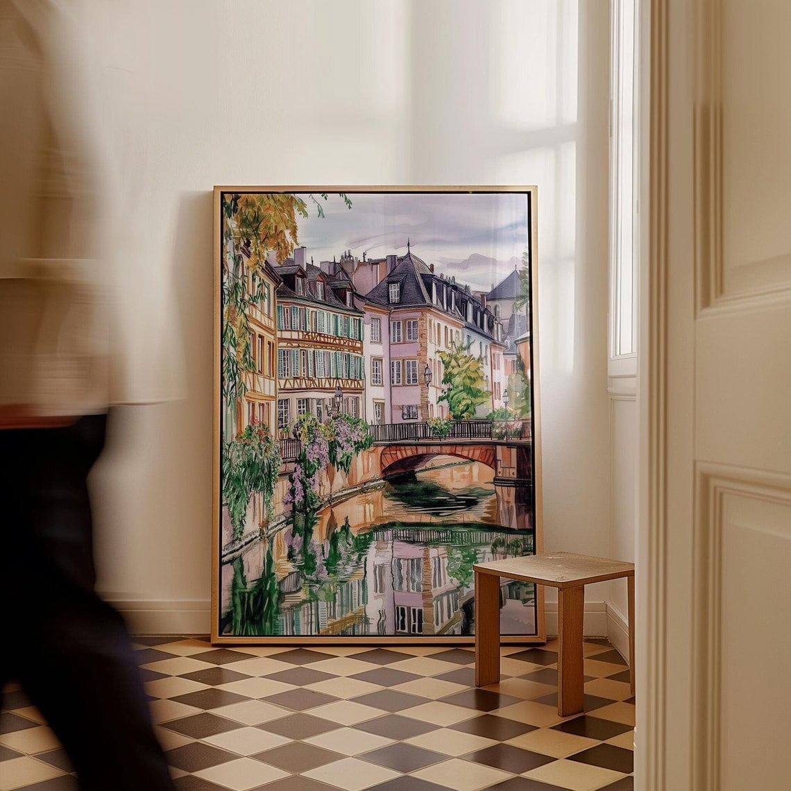 Strasbourg Travel Poster, France Poster, Minimalist Wall Art, Pastel ...