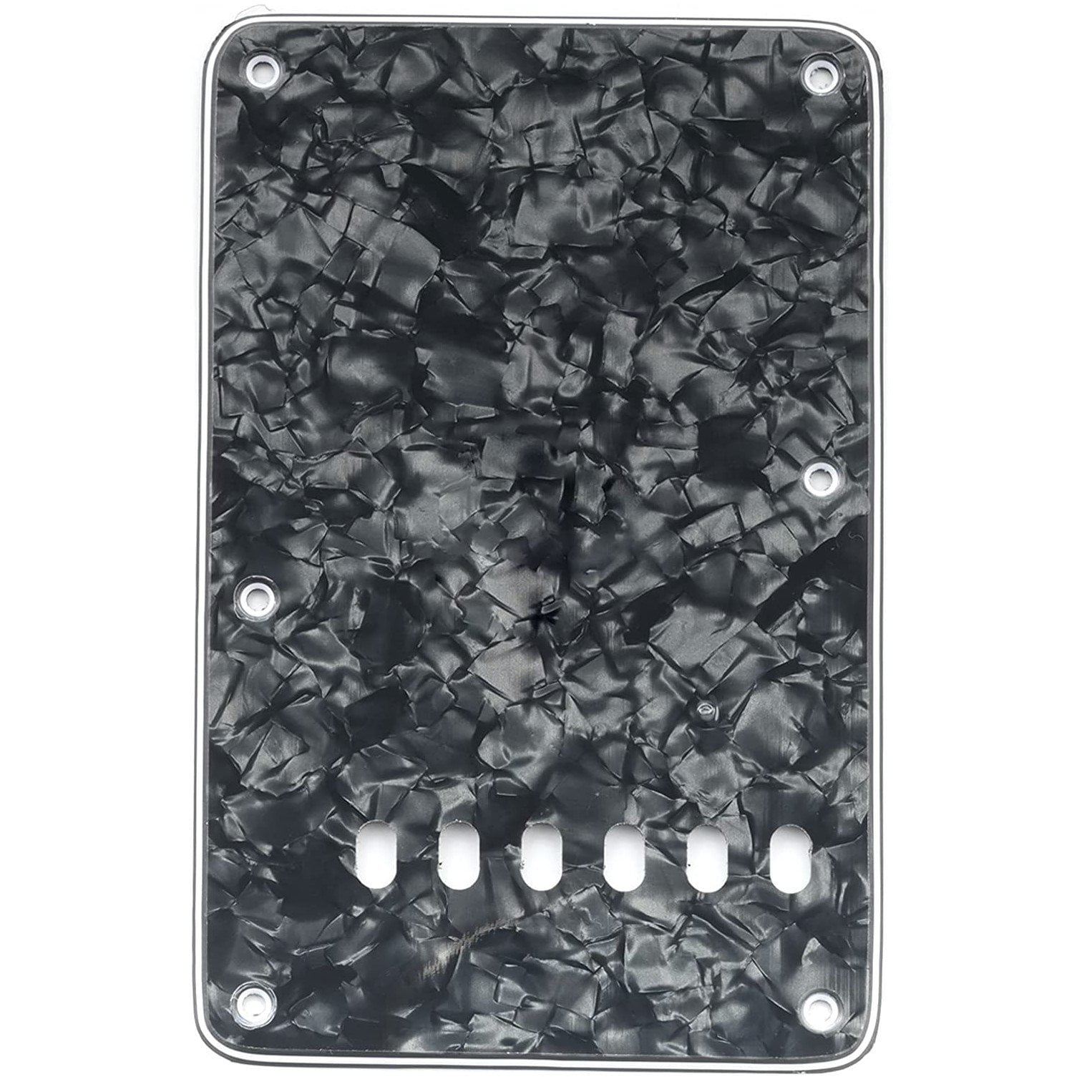 Strat Back Plate Tremolo Cover Black Pearl 4Ply USA/Mexico Fender ...